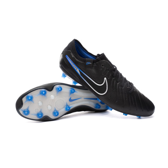 Chaussure de football Nike Tiempo Legend 10 Elite AG-Pro Black-Chrome ...