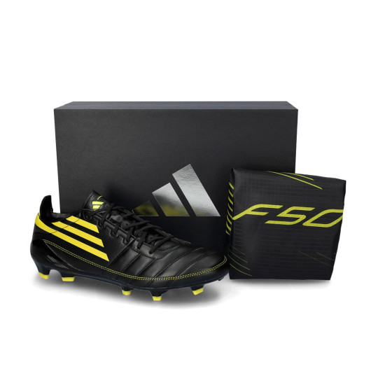 Chaussure de football adidas F50 Elite Leather FG 2010 Core Black ...