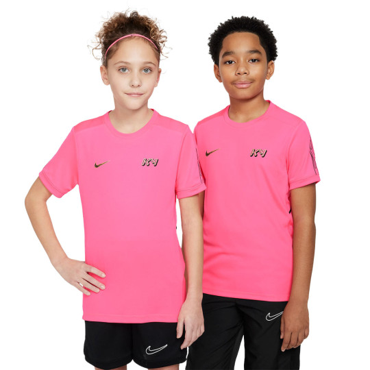T-Shirt Nike Enfant Kylian Mbappé Hyper Pink-Hyper Pink-Black-Metallic ...