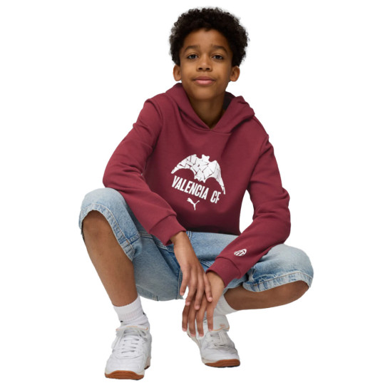 Sweat-shirt Puma Enfant Valencia Cf Fanswear 2025-2026 Team Regal Red ...